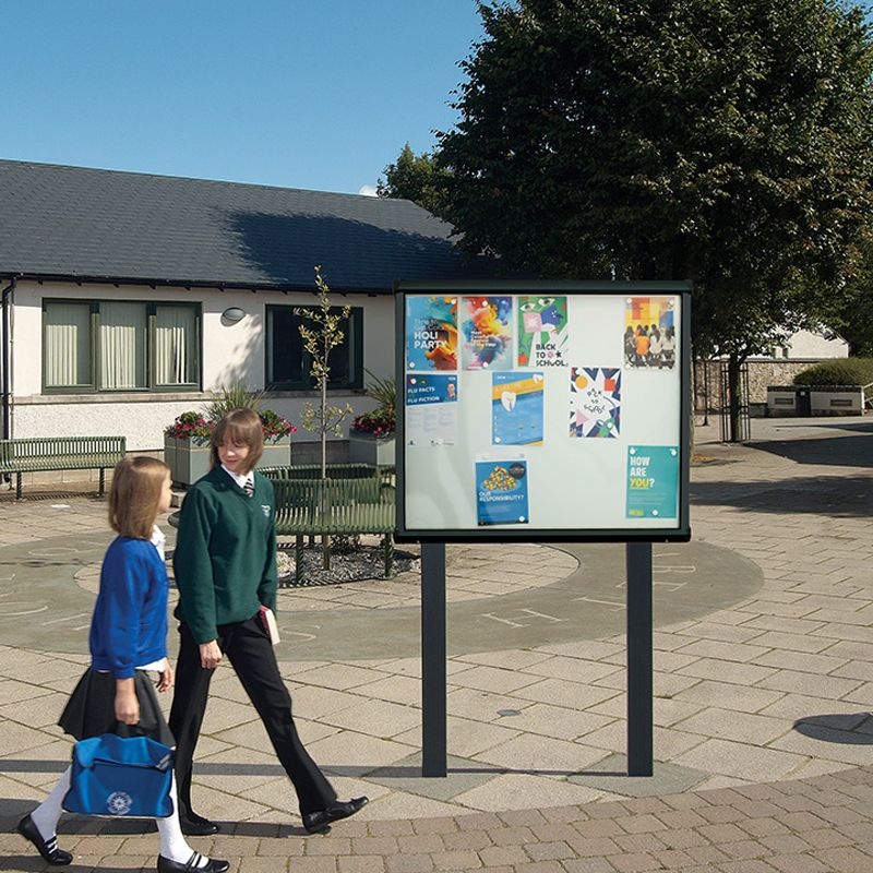 Shield Outdoor Freestanding Whiteboards with Sunken Posts from our ...
