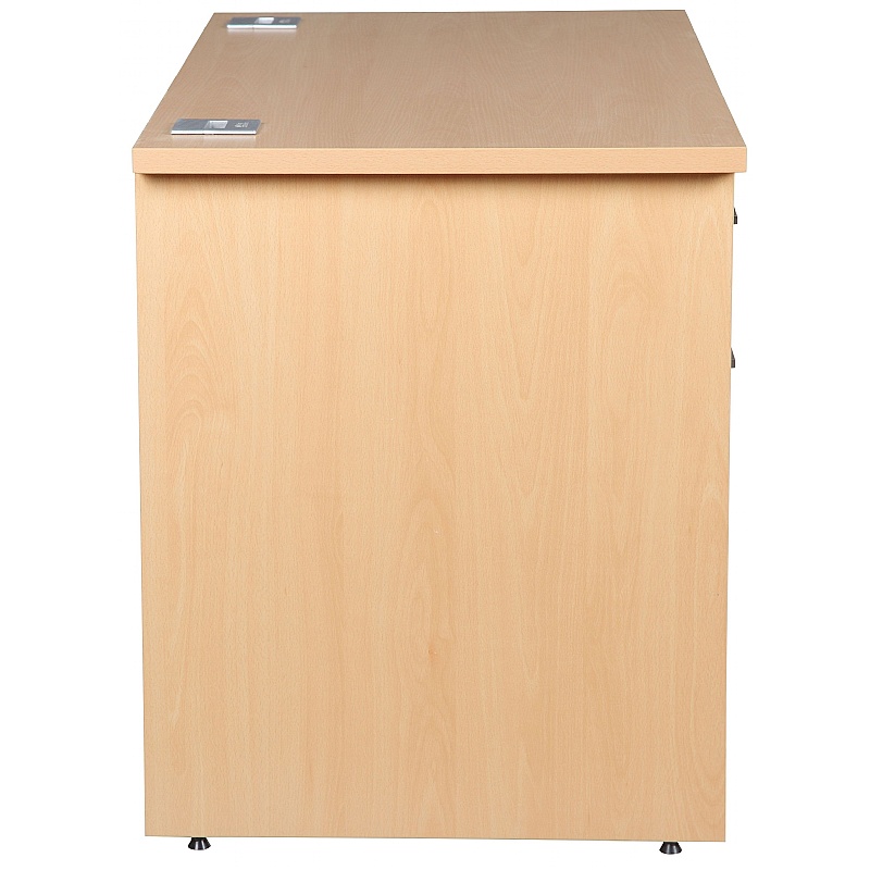 Horizon Compact Panel End Rectangular Office Desks With Single Fixed ...