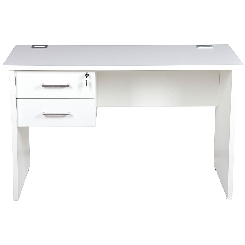 Horizon Compact Panel End Rectangular Office Desks With Single Fixed ...