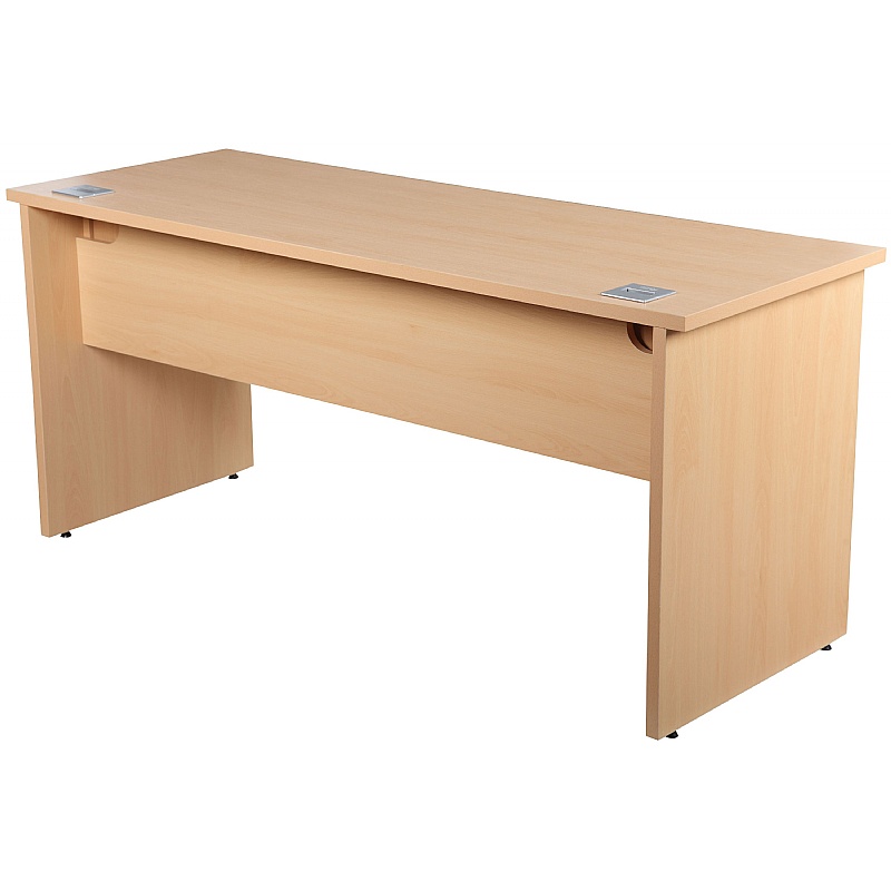 Horizon Compact Panel End Rectangular Office Desks With Double Fixed ...