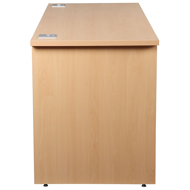 Horizon Compact Panel End Rectangular Office Desks With Double Fixed ...