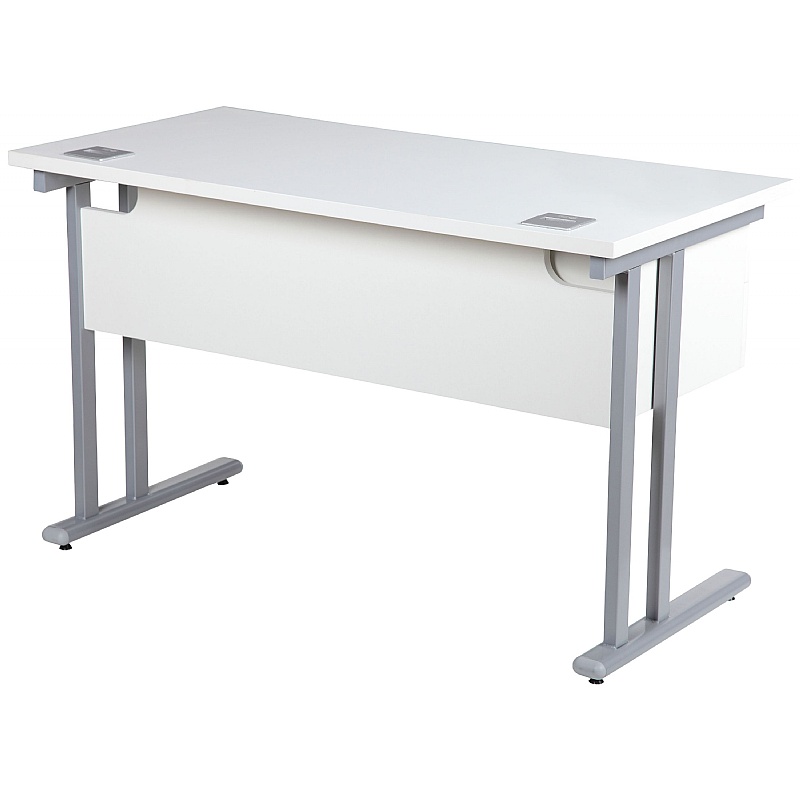 Horizon Deluxe Compact Rectangular Cantilever Office Desks With Single ...