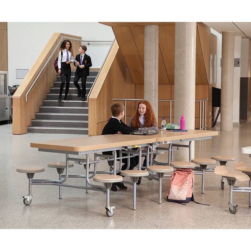 12 Seat Primo Rectangular Mobile Folding Table with Stools from our ...