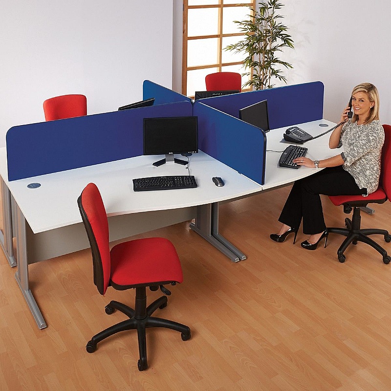 BusyScreen Curve Desk Mounted Partition Screens from our Office ...