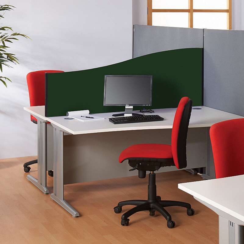 BusyScreen ColourPlus Wave Desk Mounted Partition Screens from our ...