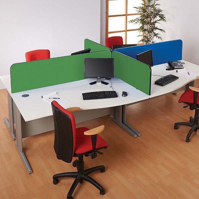 BusyScreen ColourPlus Curve Desk Mounted Partition Screens from our ...