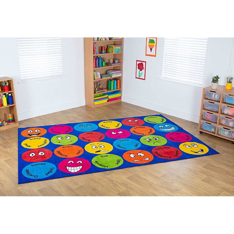 Emotions Interactive Rectangular Carpet from our School Carpets, Mats ...