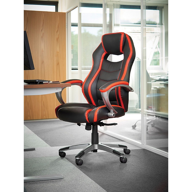 Jensen High Back Executive Gaming Chair from our Leather Office Chairs ...