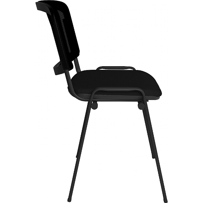 Taurus Black Frame Mesh Back Stacking Conference Chairs from our ...