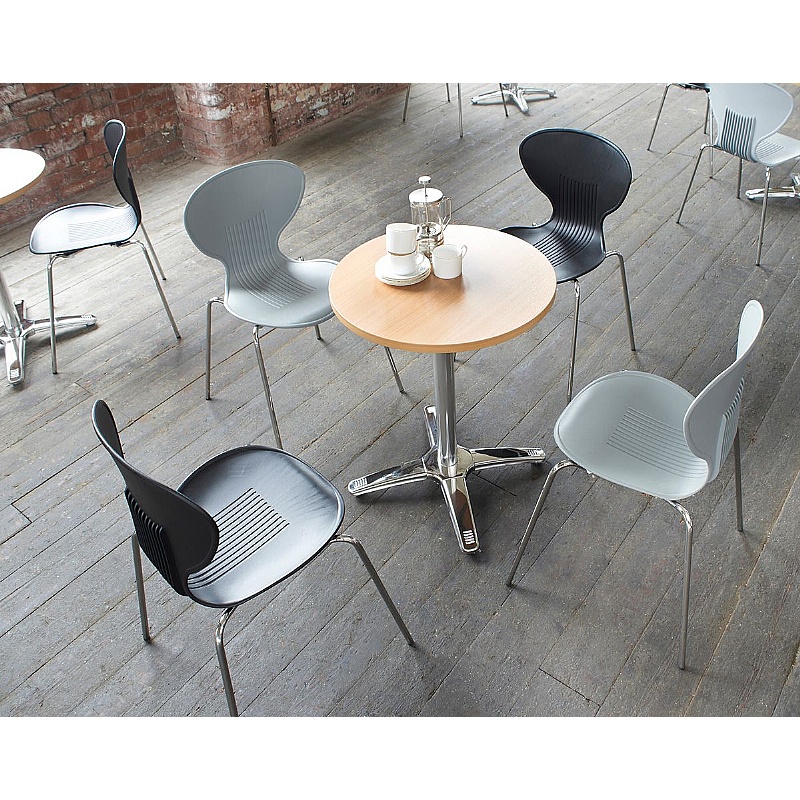 Sienna 4-Leg Breakout and Cafe Chairs - Pack of 4 from our Canteen ...