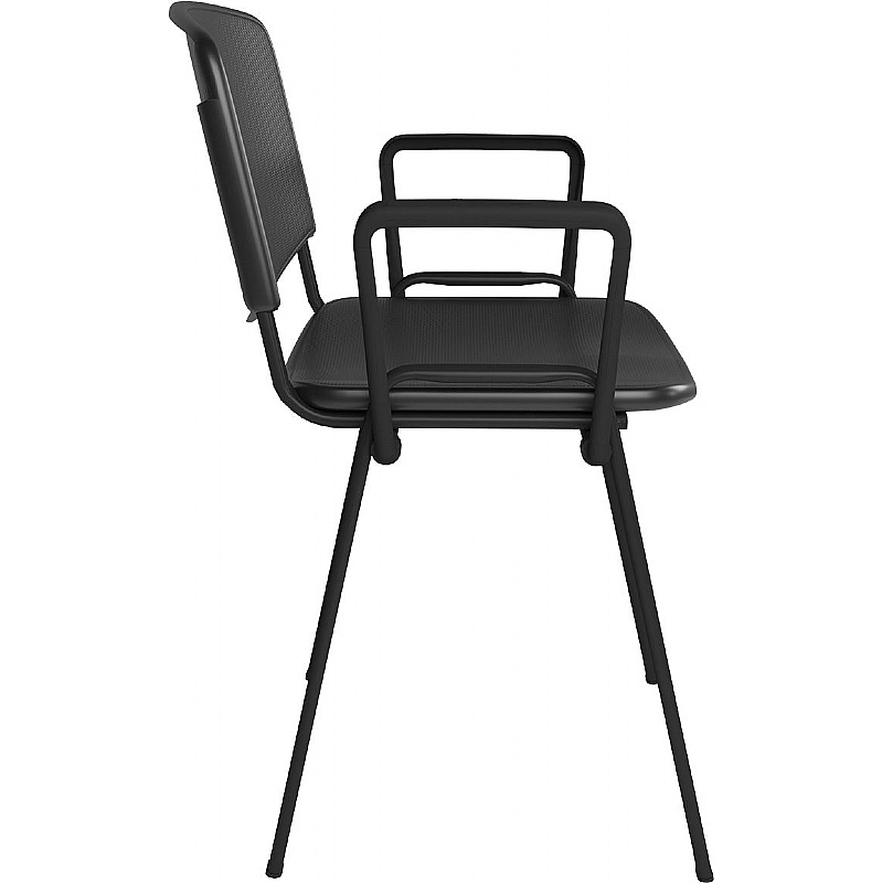 Taurus Plastic Stacking Canteen Chairs with Arms - Pack of 4 from our ...