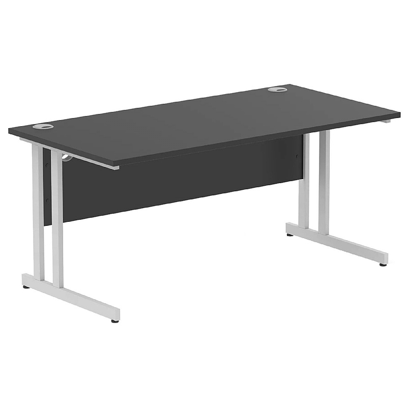 Eclipse Black Rectangular Office Desks from our Rectangular Desks range.