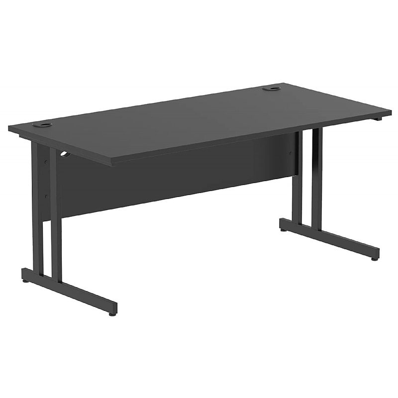Eclipse Black Rectangular Office Desks from our Rectangular Desks range.