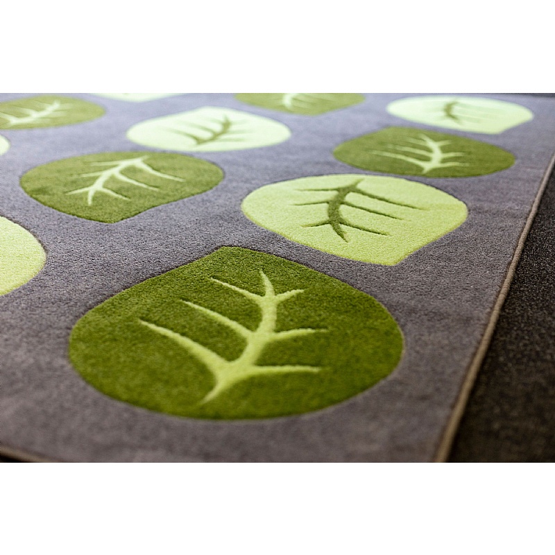 Natural World Carved Leaf Placement Carpet from our School Carpets ...