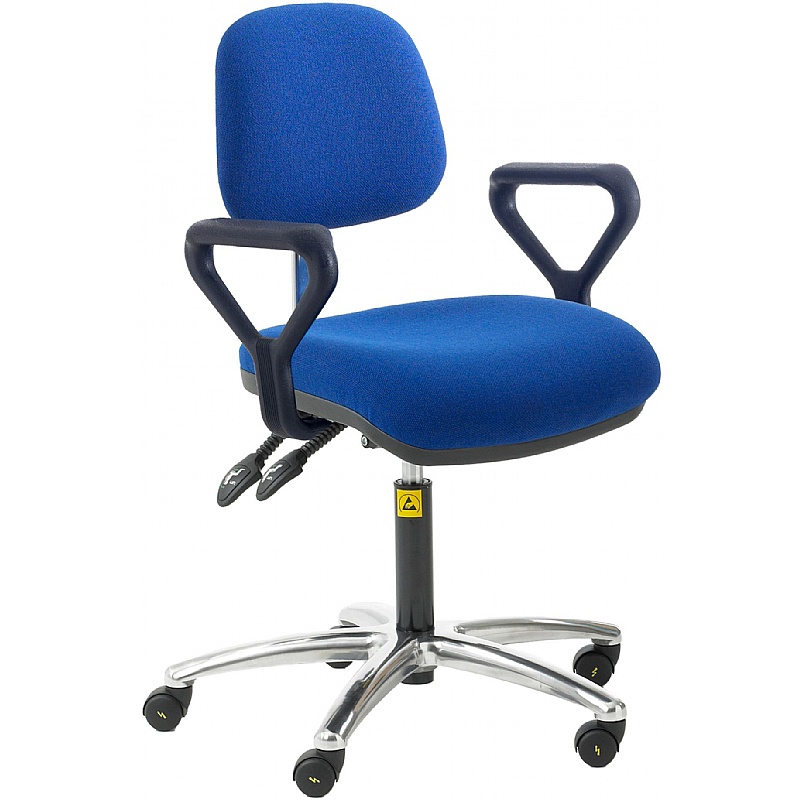 ESD Static Dissipative Ergonomic Fabric Plus Chairs from our ESD Anti ...