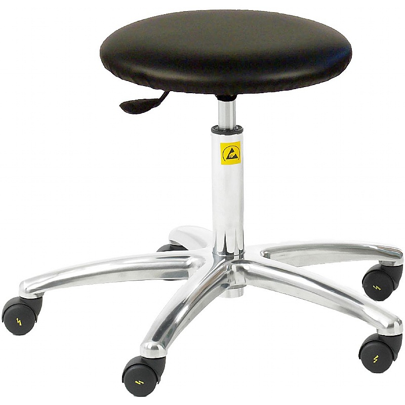 ESD Static Dissipative Vinyl Stools with Castors from our ESD Anti ...