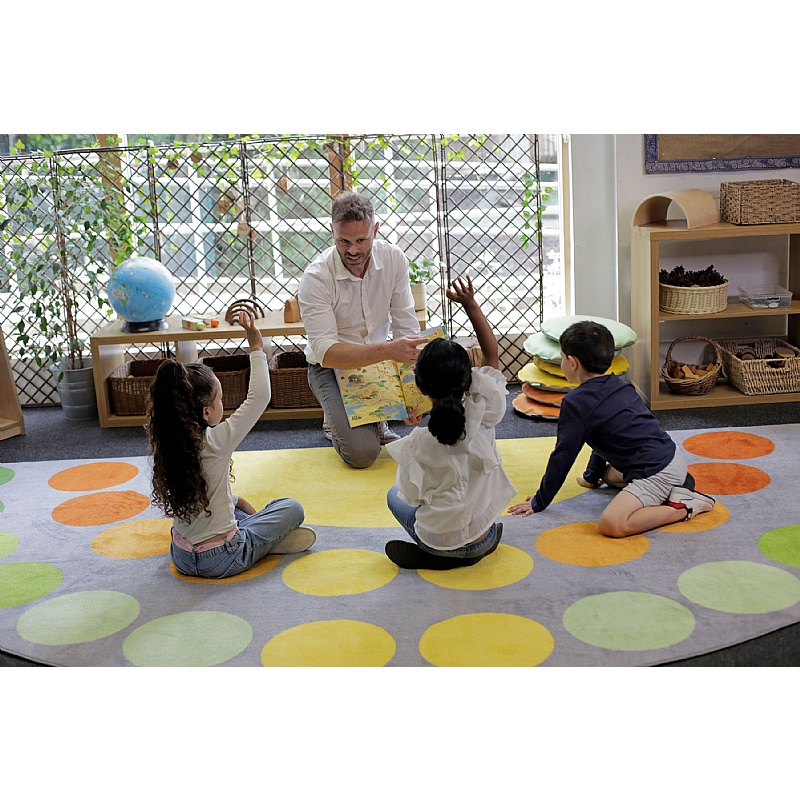 Safari Large Semi Circle Placement Carpet from our School Carpets, Mats ...