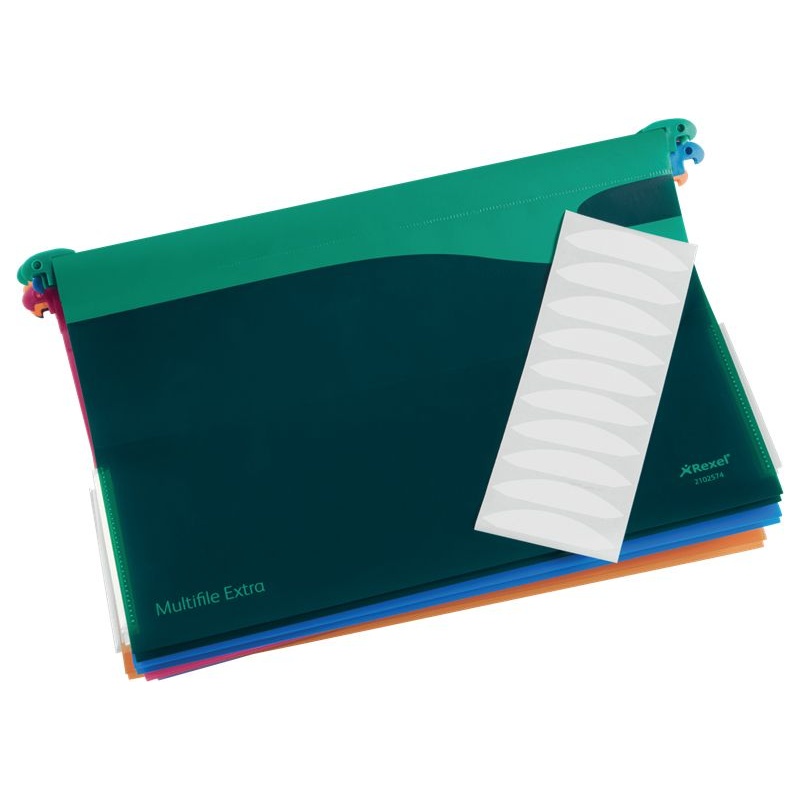 Rexel Multifile Secura Assorted Colours A4 Suspension Files - Pack of ...