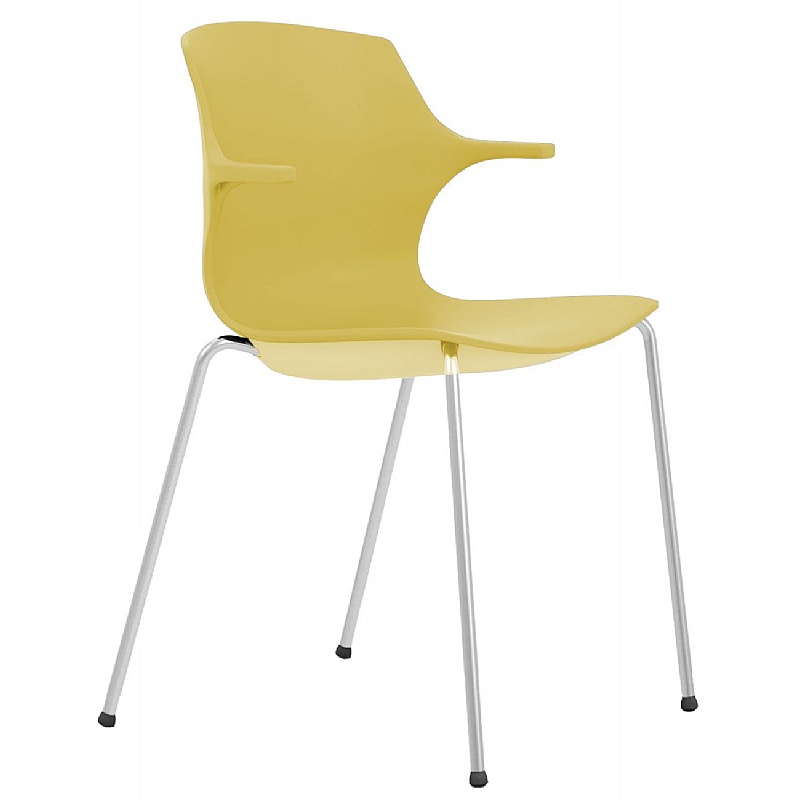 Pimlico Polypropylene Stacking 4-Leg Meeting and Breakout Chairs with ...