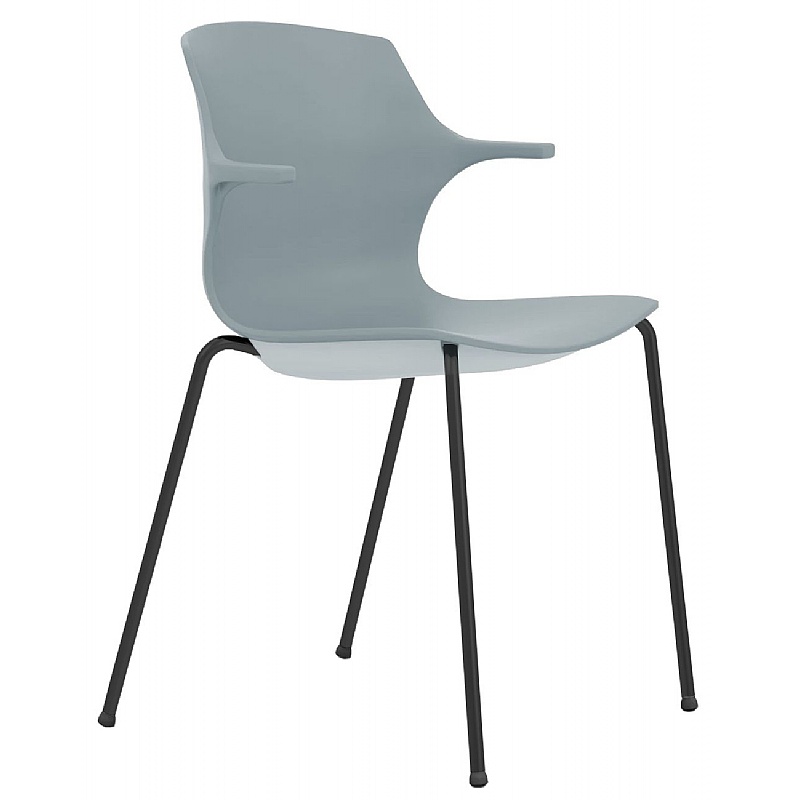Pimlico Polypropylene Stacking 4-Leg Meeting and Breakout Chairs with ...