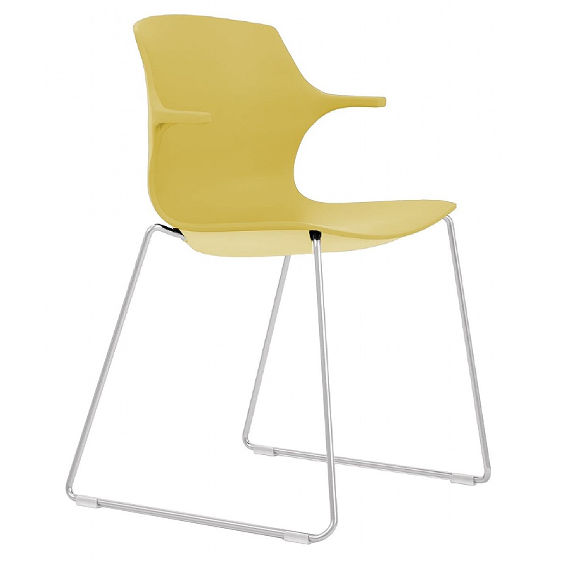 Pimlico Polypropylene Stacking Sled Base Meeting and Breakout Chairs ...
