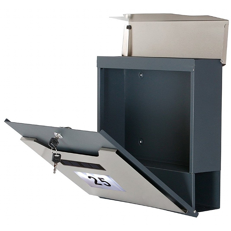 Phoenix Estilo Ilumno Stainless Steel Letter Box from our Burglary and ...