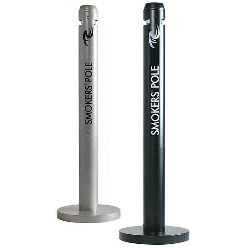 Smokers Pole Cigarette Bins from our Smoking Shelters range.