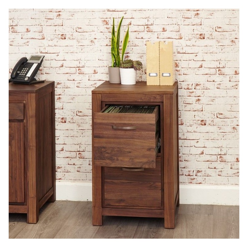 Mayan Walnut Solid Wood Filing Cabinet from our Filing Cabinets range.