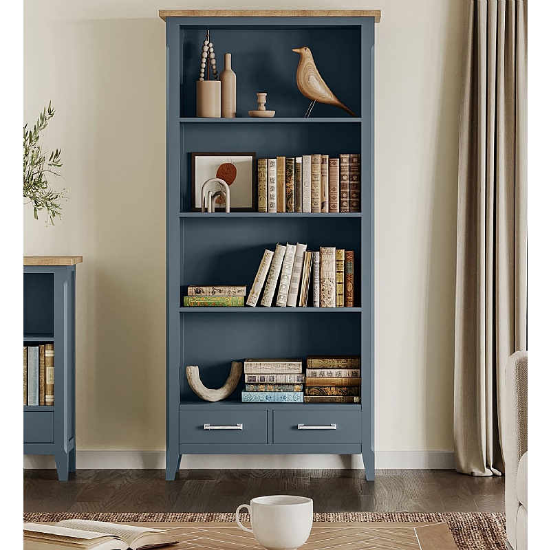 Signature Blue Solid Wood Bookcases from our Office Bookcases range.
