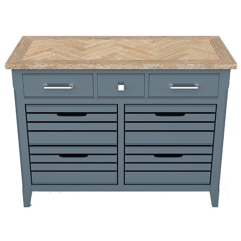 Signature Blue Solid Wood Sideboard from our Office Cupboards range.