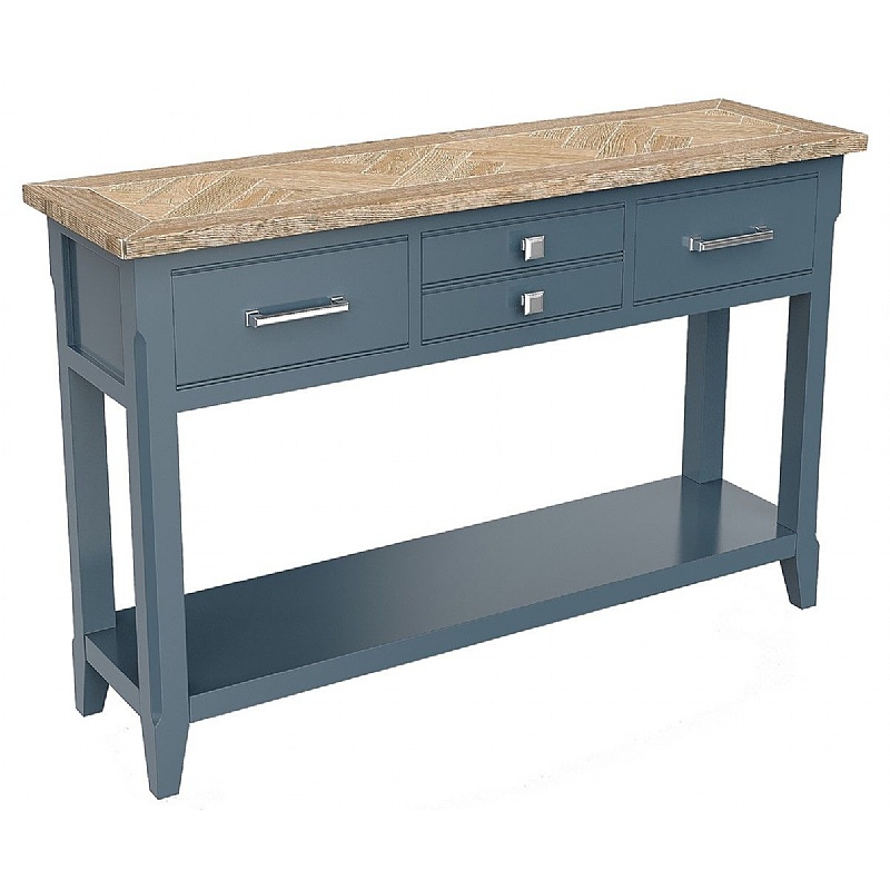Signature Blue Solid Wood Console Tables from our Office Storage range.