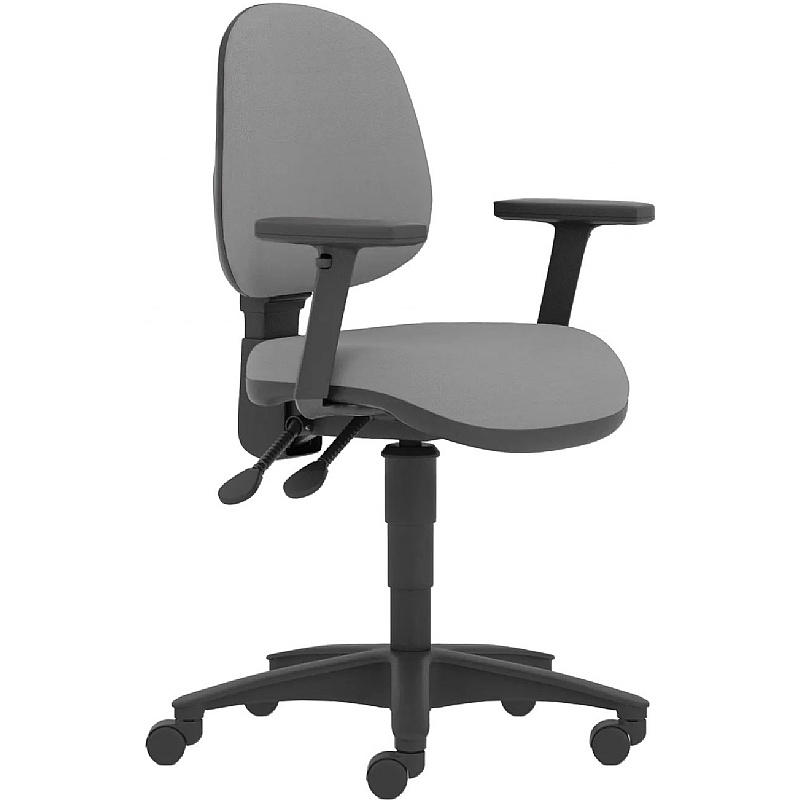 Topaz Lite Medium Back 2-Lever Operator Chairs from our Operator Chairs ...