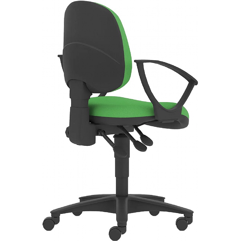 Topaz Lite Medium Back 3-Lever Operator Chairs from our Operator Chairs ...