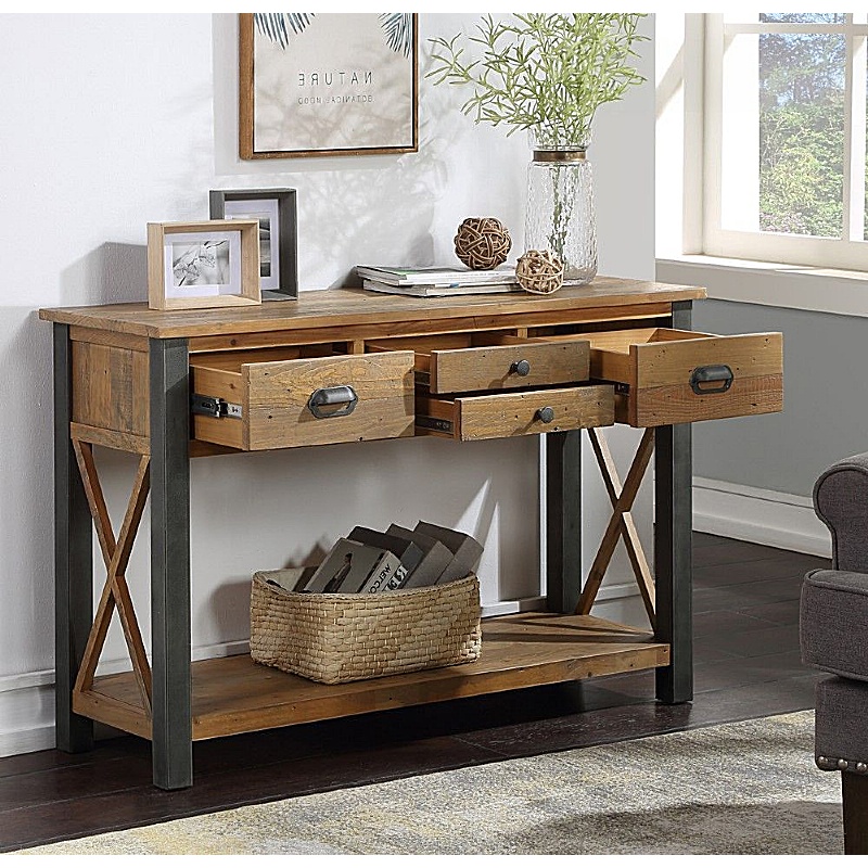 Urban Elegance Reclaimed Console Table from our Office Storage range.
