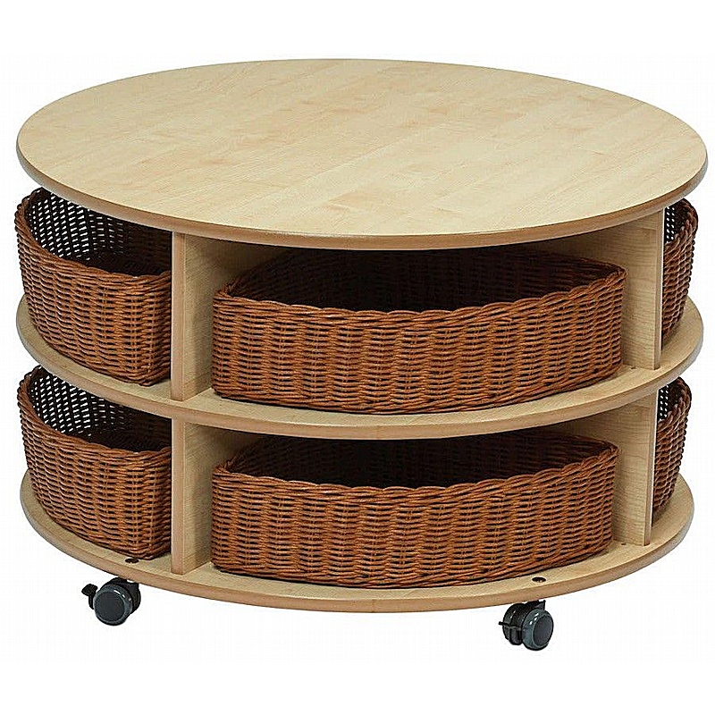 Tidy Tots Nursery Double Tier Mobile Circular Storage Unit from our ...