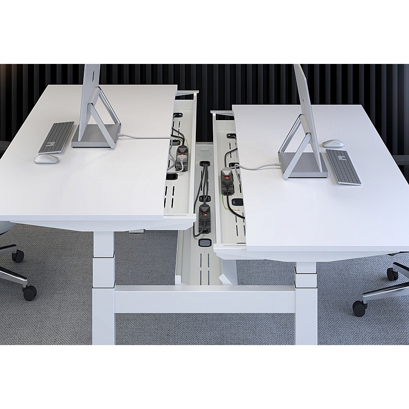 Progress Plus Electric Height Adjustable 2 Person Shallow Rectangular ...