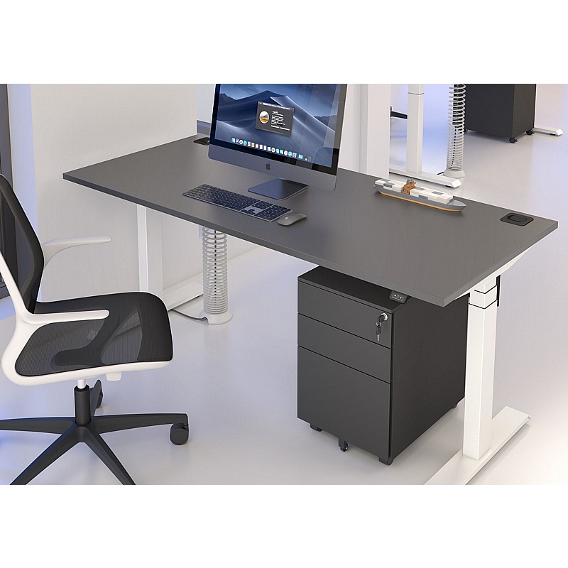Progress Plus Electric Height Adjustable Shallow Rectangular Office ...