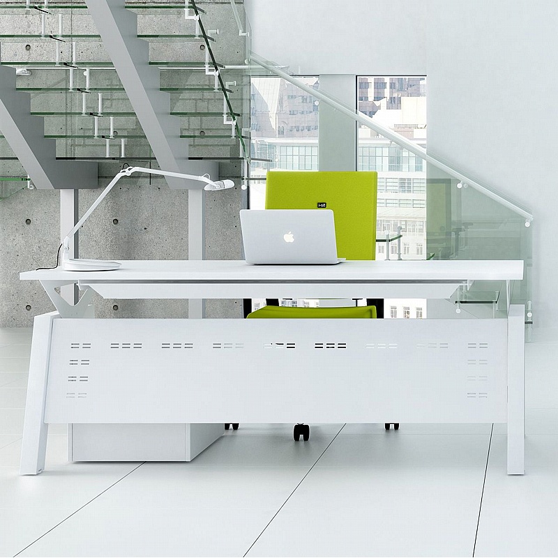 Linnea Elevate Steel Modesty Panels from our Office Desks range.