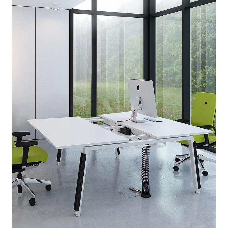 Linnea 2 Person A-Frame Rectangular Back to Back Sliding Top Bench ...