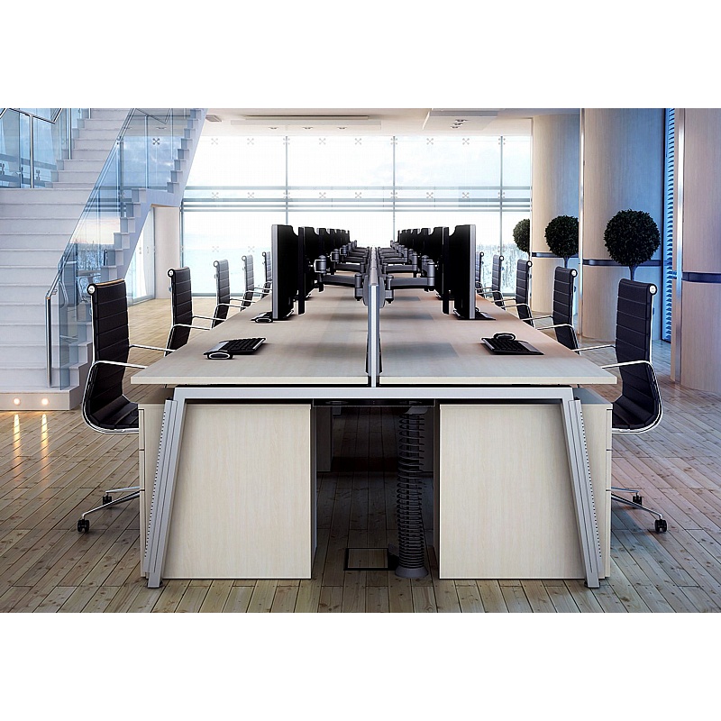 Linnea Shallow A-Frame Rectangular Back to Back Sliding Top Bench ...