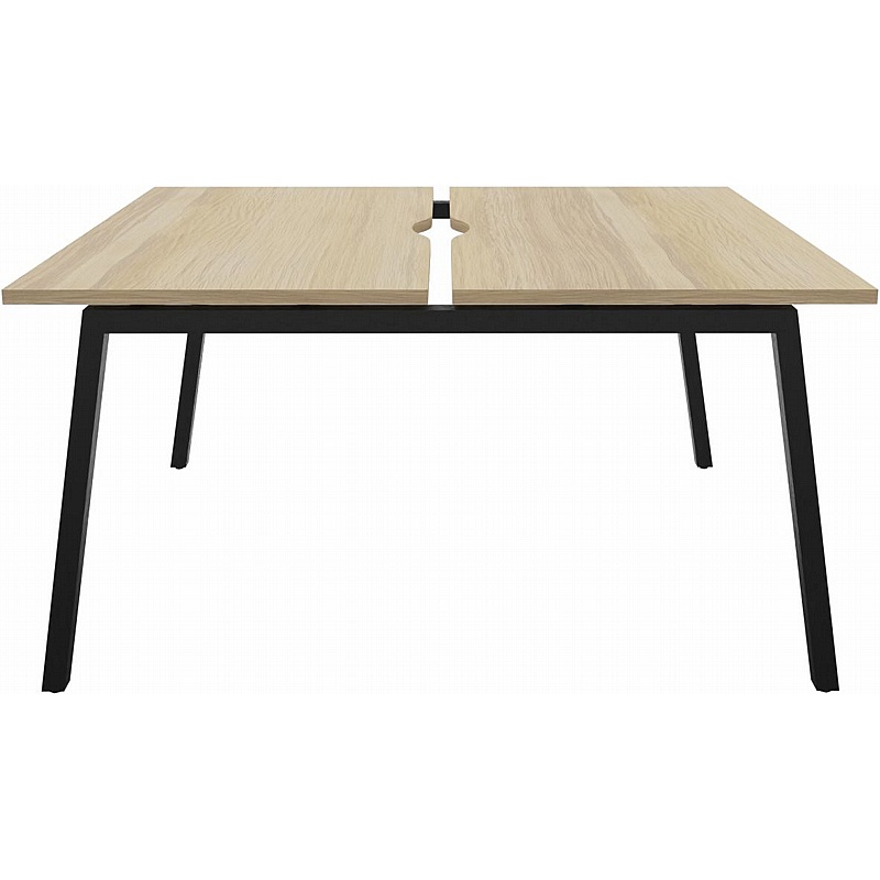 Linux II 2 Person A-Frame Rectangular Back to Back Bench Desks from our ...