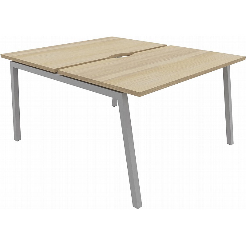 Linux II 2 Person A-Frame Rectangular Back to Back Bench Desks from our ...