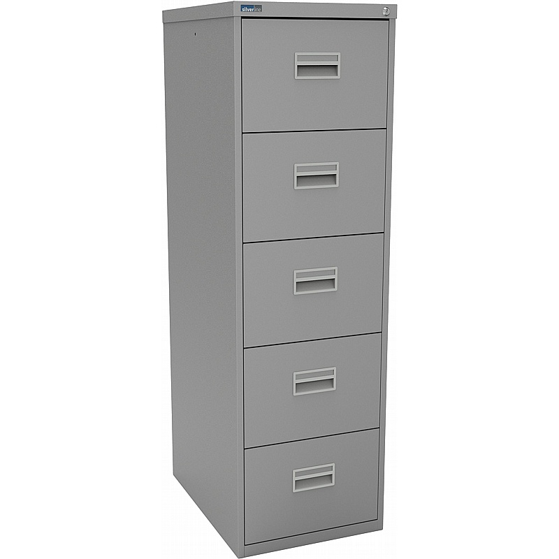 Silverline 5 Drawer Metal Filing Cabinet from our Filing Cabinets range.