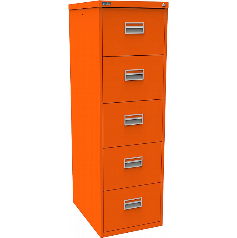 Silverline 5 Drawer Metal Filing Cabinet from our Filing Cabinets range.