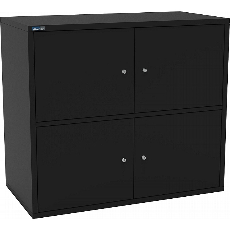 Silverline M:Line 4 Person Metal Personal Lockers from our Lockers range.