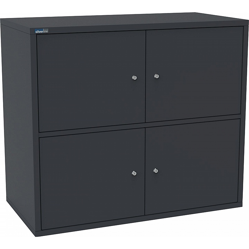 Silverline M:Line 4 Person Metal Personal Lockers from our Lockers range.