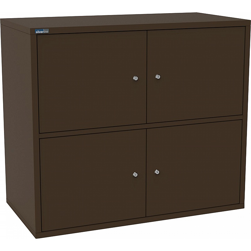 Silverline M:Line 4 Person Metal Personal Lockers from our Lockers range.