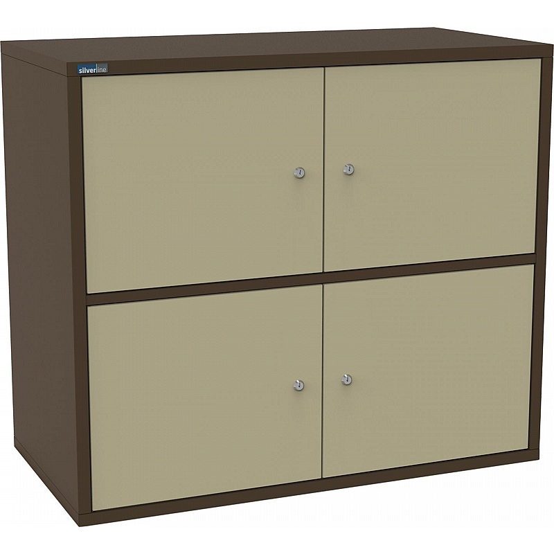 Silverline M:Line 4 Person Metal Personal Lockers from our Lockers range.