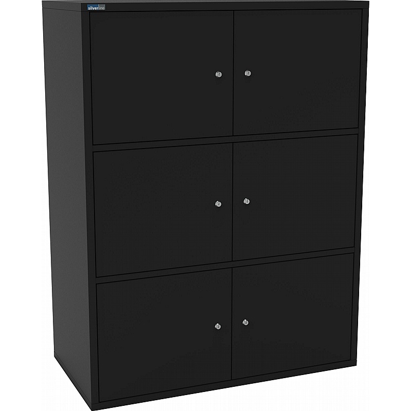 Silverline M:Line 6 Person Metal Personal Lockers from our Lockers range.