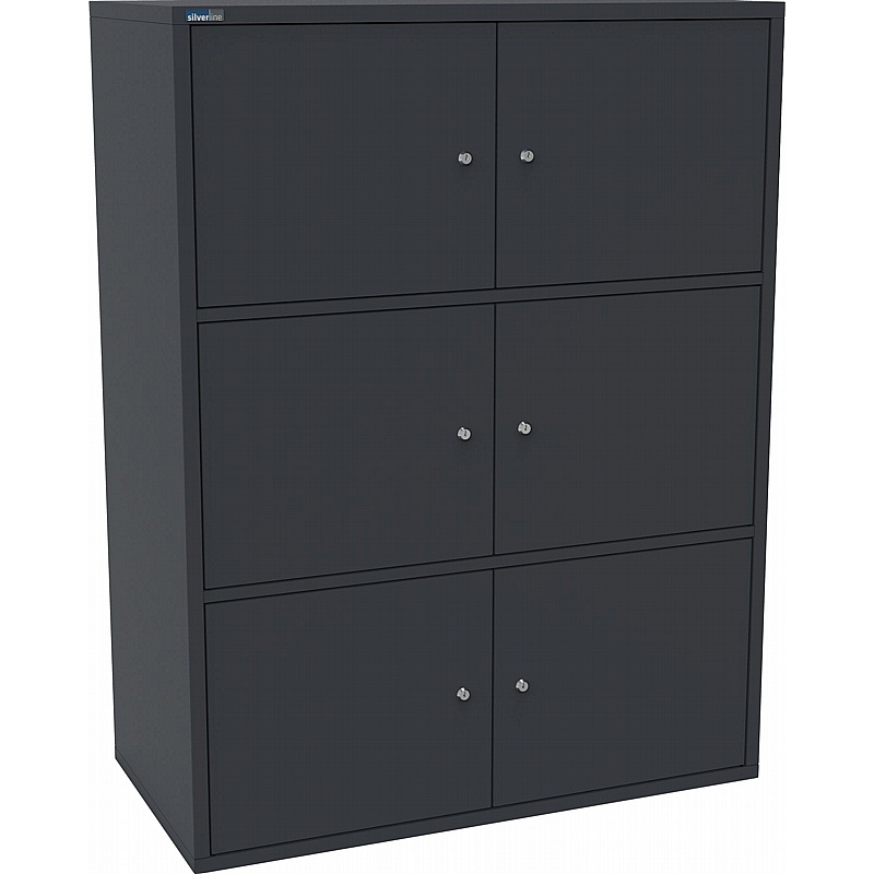 Silverline M:Line 6 Person Metal Personal Lockers from our Lockers range.